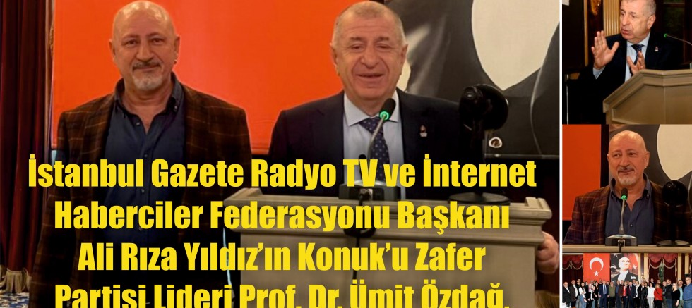 İstanbul Gazete Radyo TV ve İnternet Haberciler Federasyonu Başkanı Ali ...